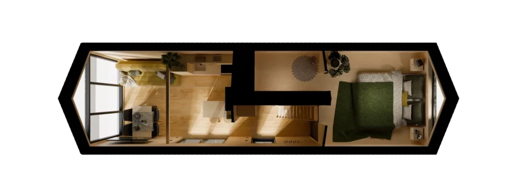 Tiny House Zenit – Familienwohnen auf 44 m² - Cardinal Tinyhome